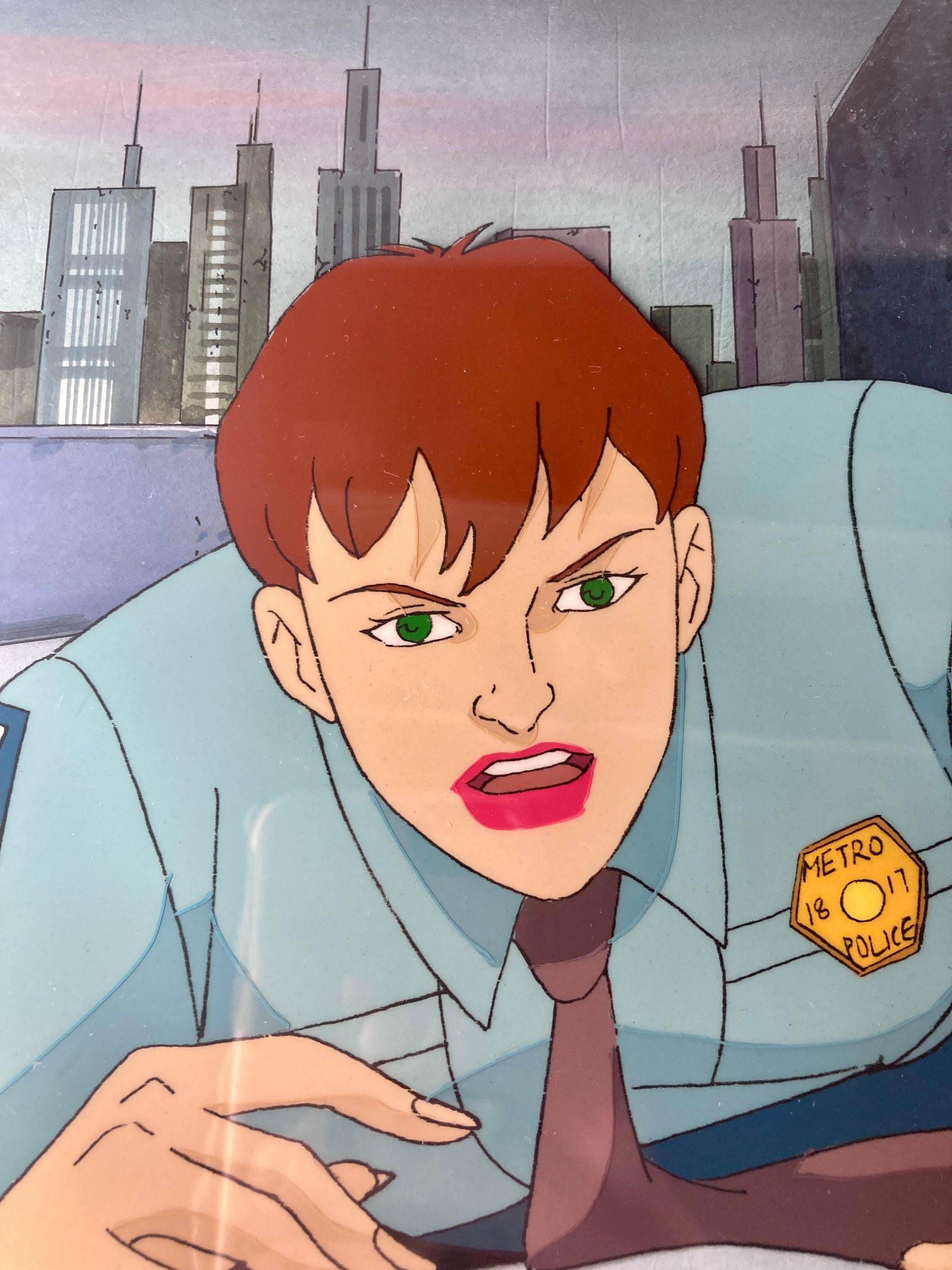 Savage Dragon 1990s Cartoon TV Show Animation Cel With Background Alex ...