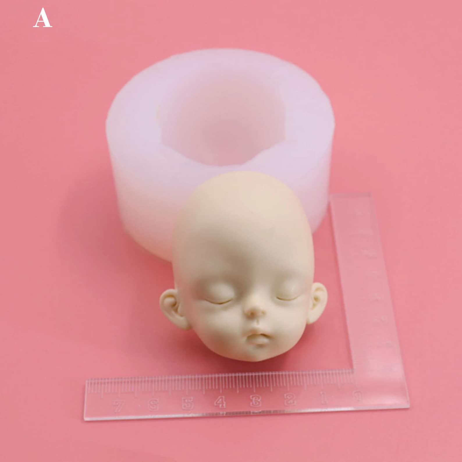 BJD Cartoon Baby Face Mold, Clay Mouth Face Mold, Silica Gel Plump Face ...