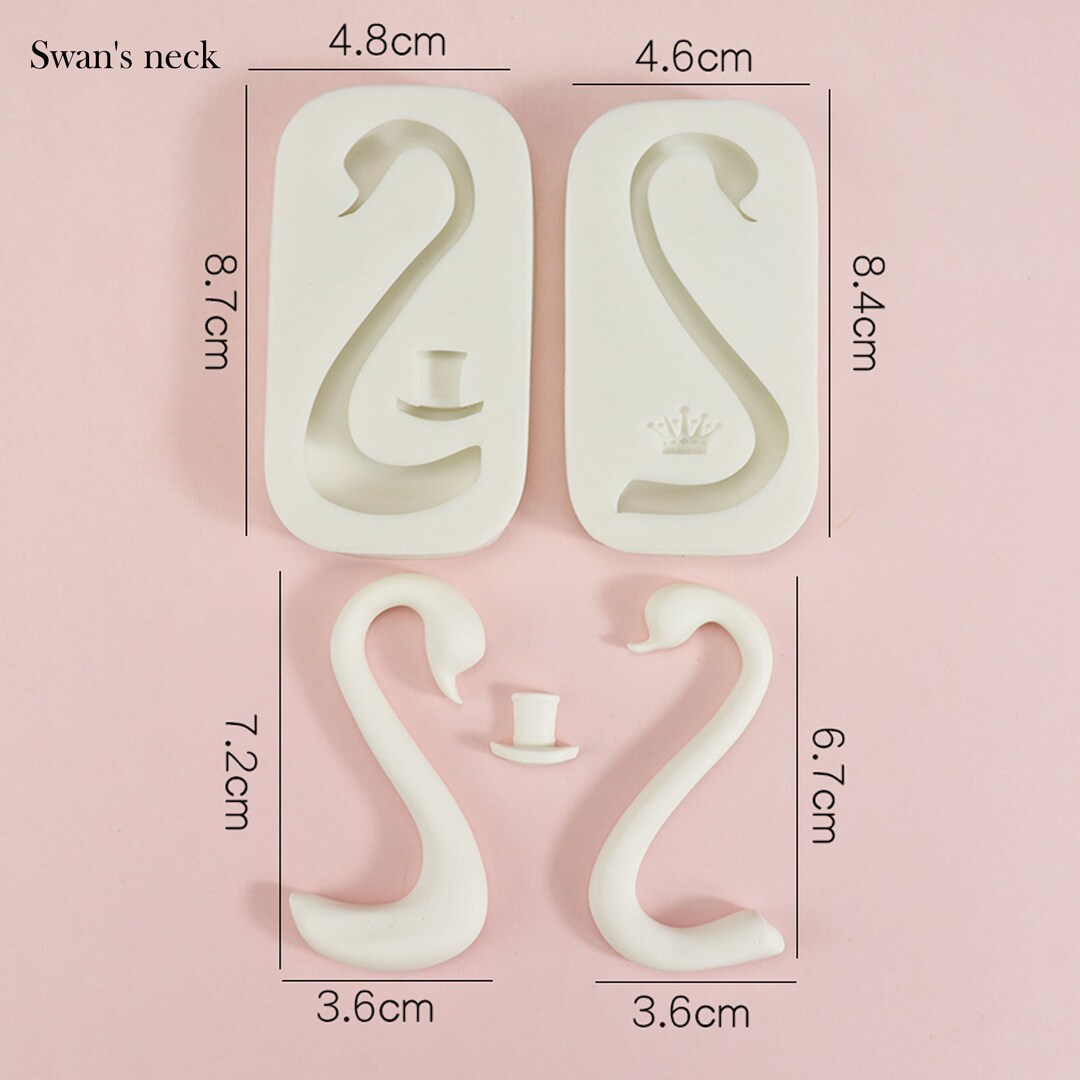 Cake Mold, Swan Mold, Chocolate Silicone Mold, Swan Neck Mold, Swan ...