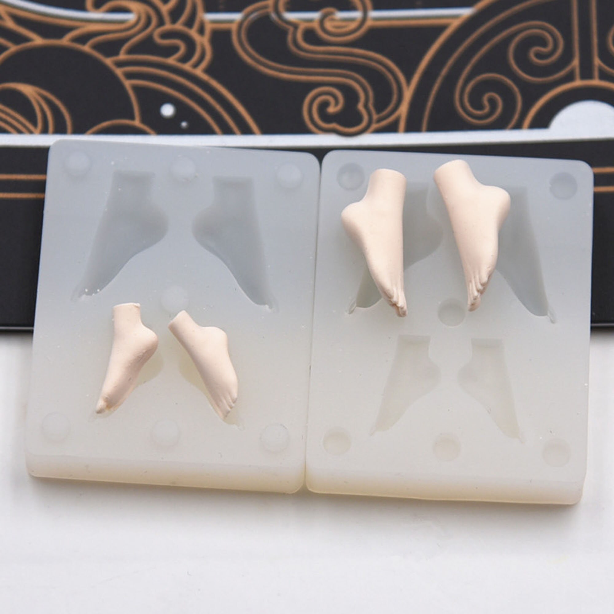 Diy Cartoon Doll Leg Molds Male and Female Foot Molds Q - Etsy