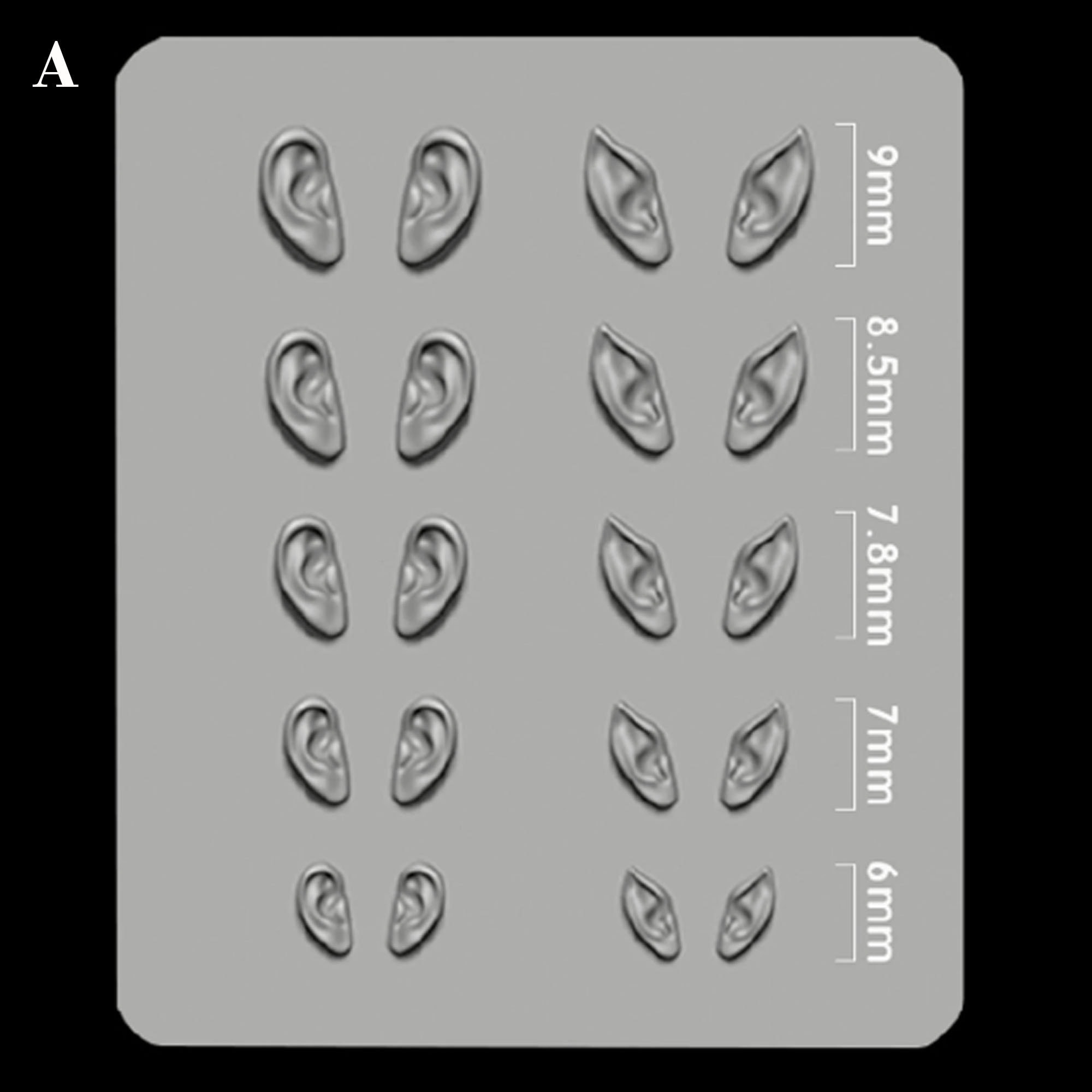 The Ear Mold is Made by Hand With Clay,the Ear Fairy Mold is Simulated ...