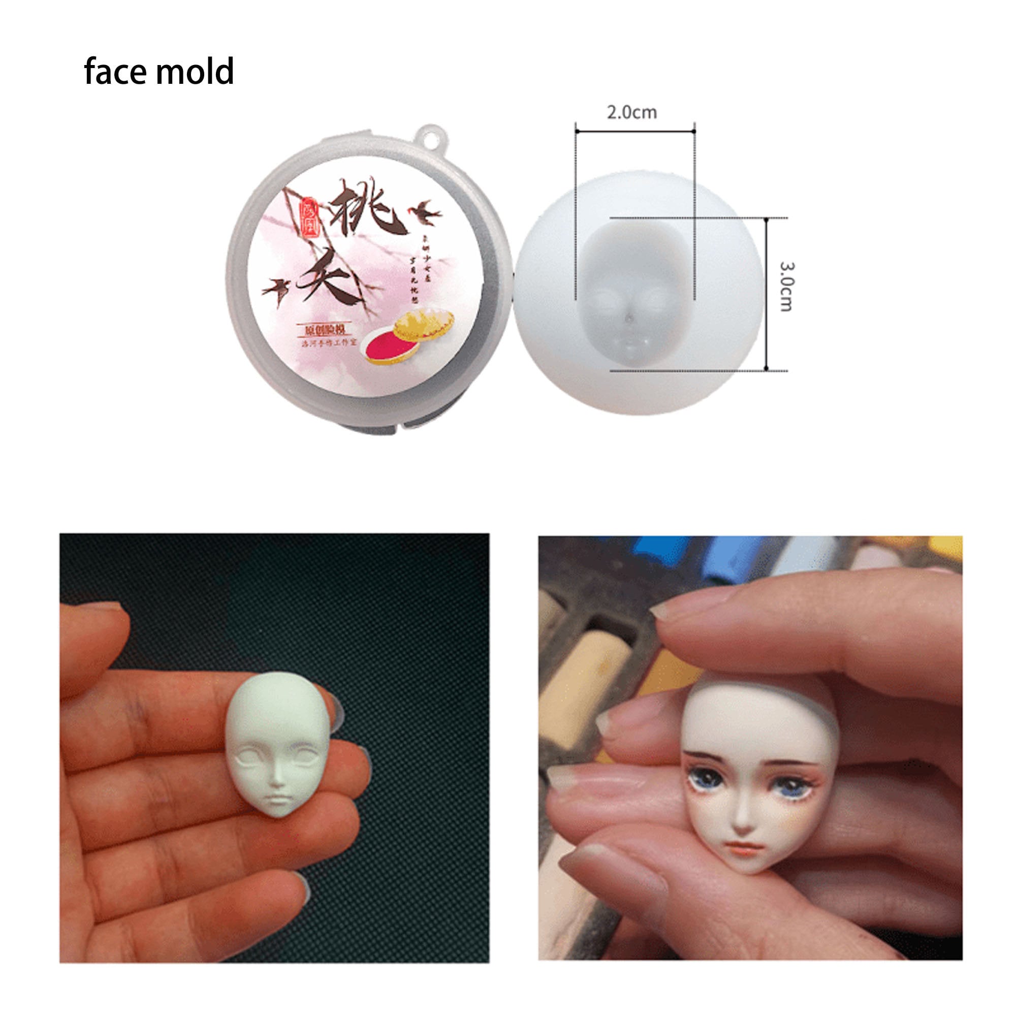 Complete Set of Clay Molds, Body Molds, Leg Molds, Face Molds, Doll ...