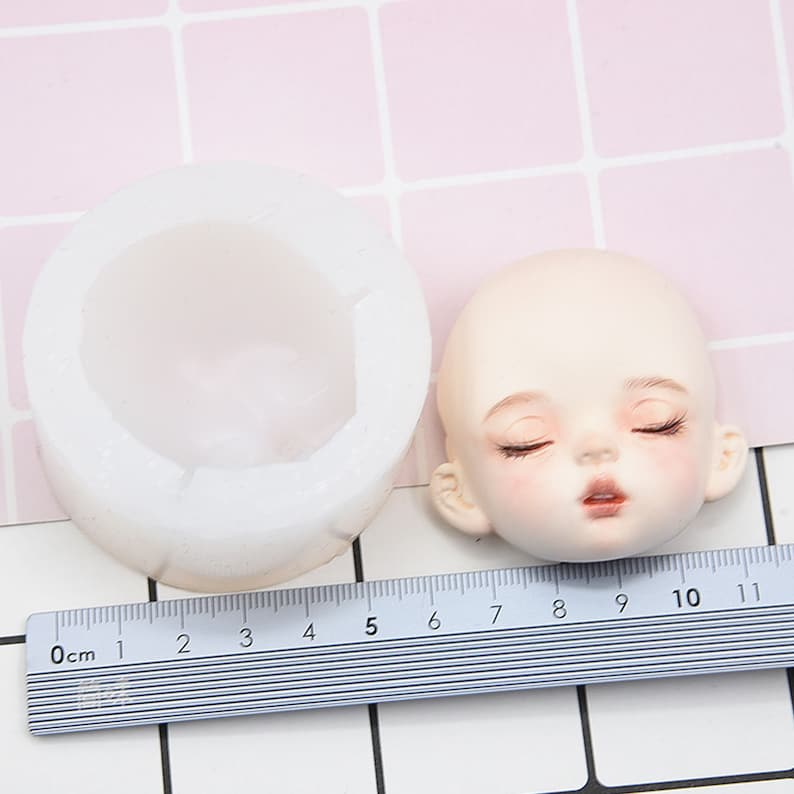 BJD Cartoon Baby Face Mold, Clay Mouth Face Mold, Silica Gel Plump Face ...