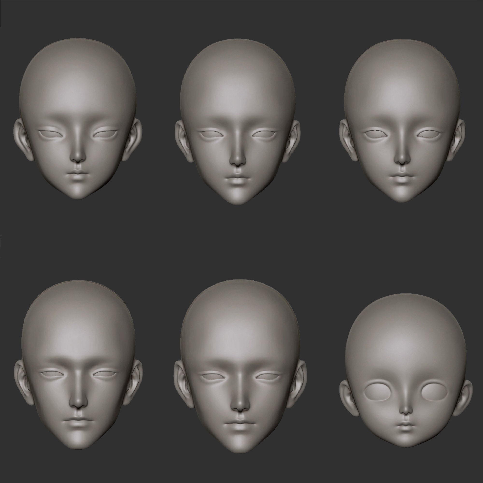 New Arrival Original Handsome Face Mold, Ultra-light Clay Face Mold ...