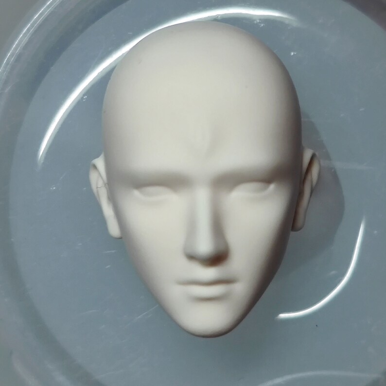 Ultra-light Clay Face Mold, Handmade Male Face Silicone Mold, Royal ...