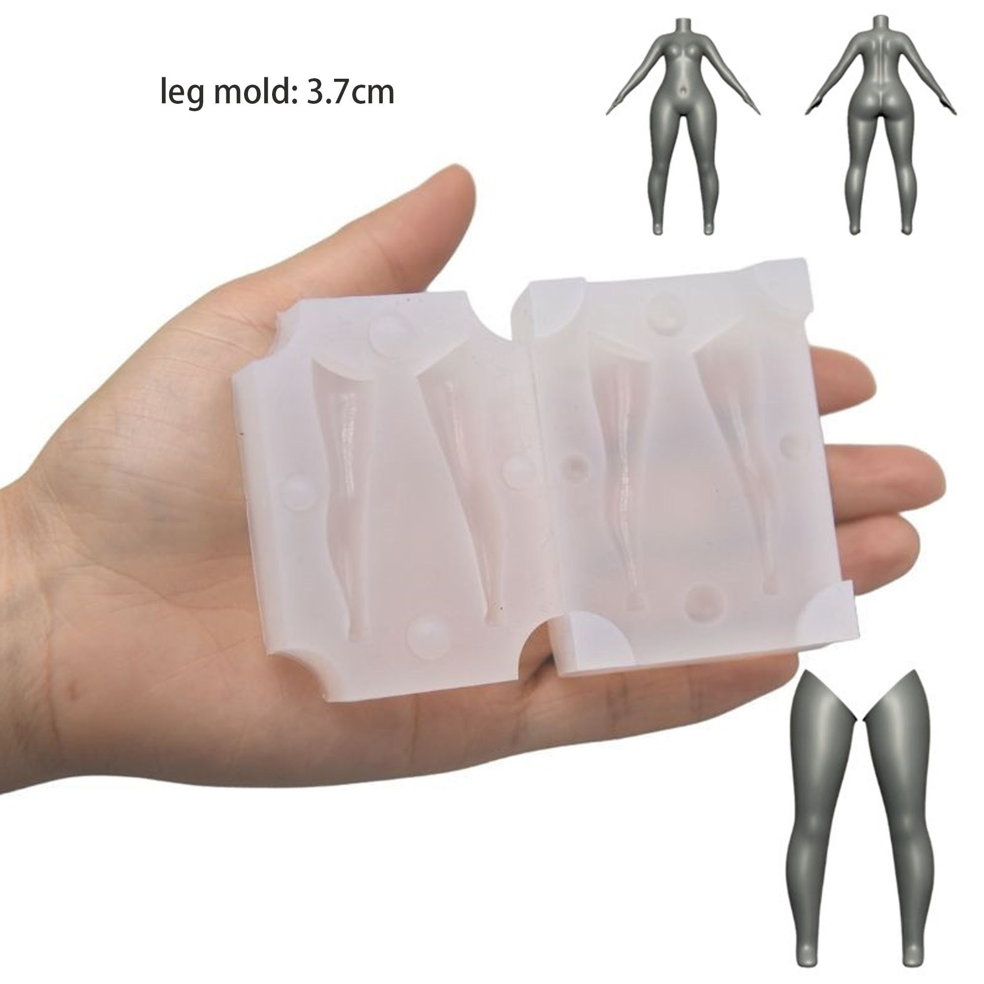 Complete Set of Clay Molds Female Body Molds Super Light - Etsy