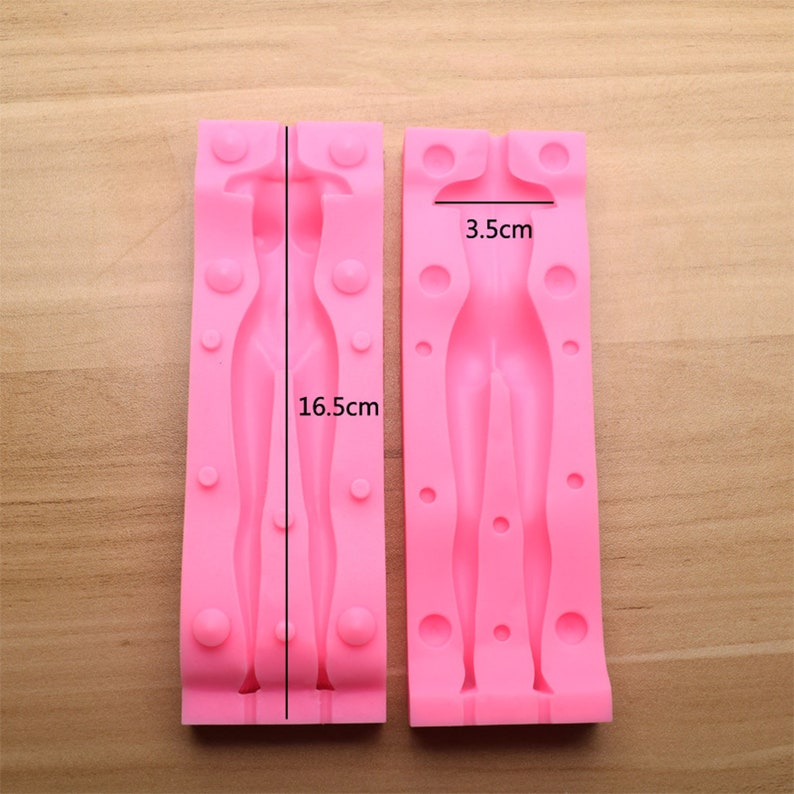 Bjd Female Human Body Full Body Mold, Flip Sugar Silicone Mold a ...