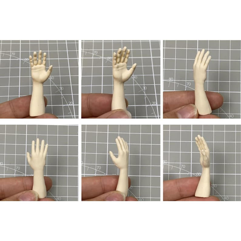 Ultralight Clay Hand Molds, Hand Molds for Men and Women, Bjd Hand ...