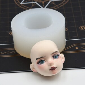 Human Face Mold, Cute Face Mold, DIY Doll Face Mold, Face Silicone Mold ...