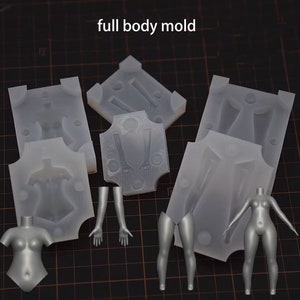 Complete Set of Clay Molds, Female Body Molds, Super Light Clay Molds ...