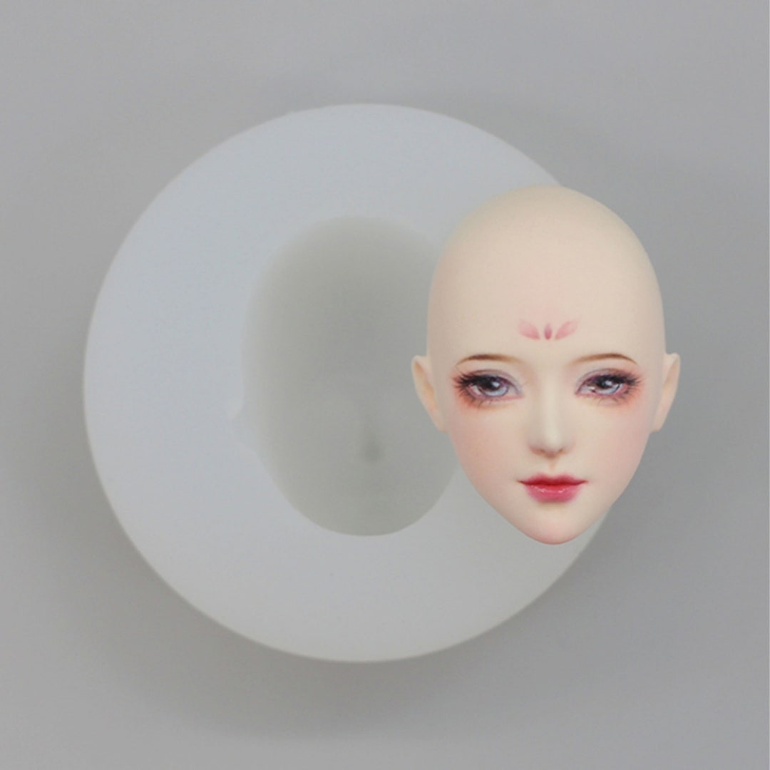 Girl Face Mold, Doll Face Mold, Cartoon Face Mold, Super Light Clay ...