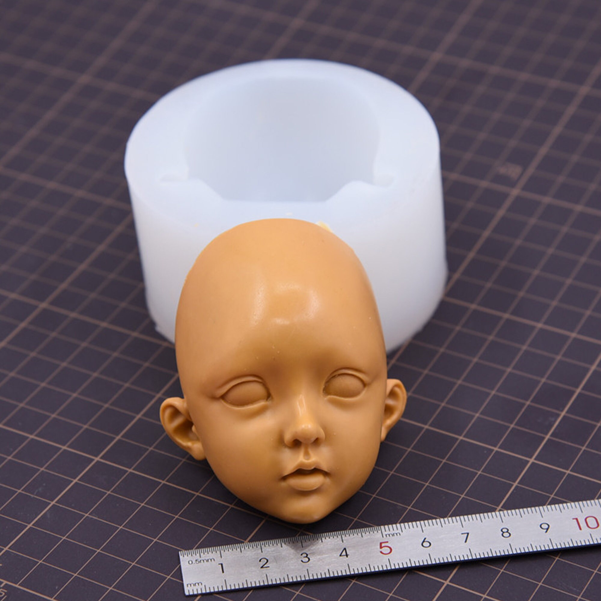 Handmade Bjd Ob11 Face Moldultra-light Clay Male God - Etsy