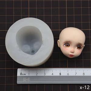 Human Face Mold, Cute Face Mold, DIY Doll Face Mold, Face Silicone Mold ...