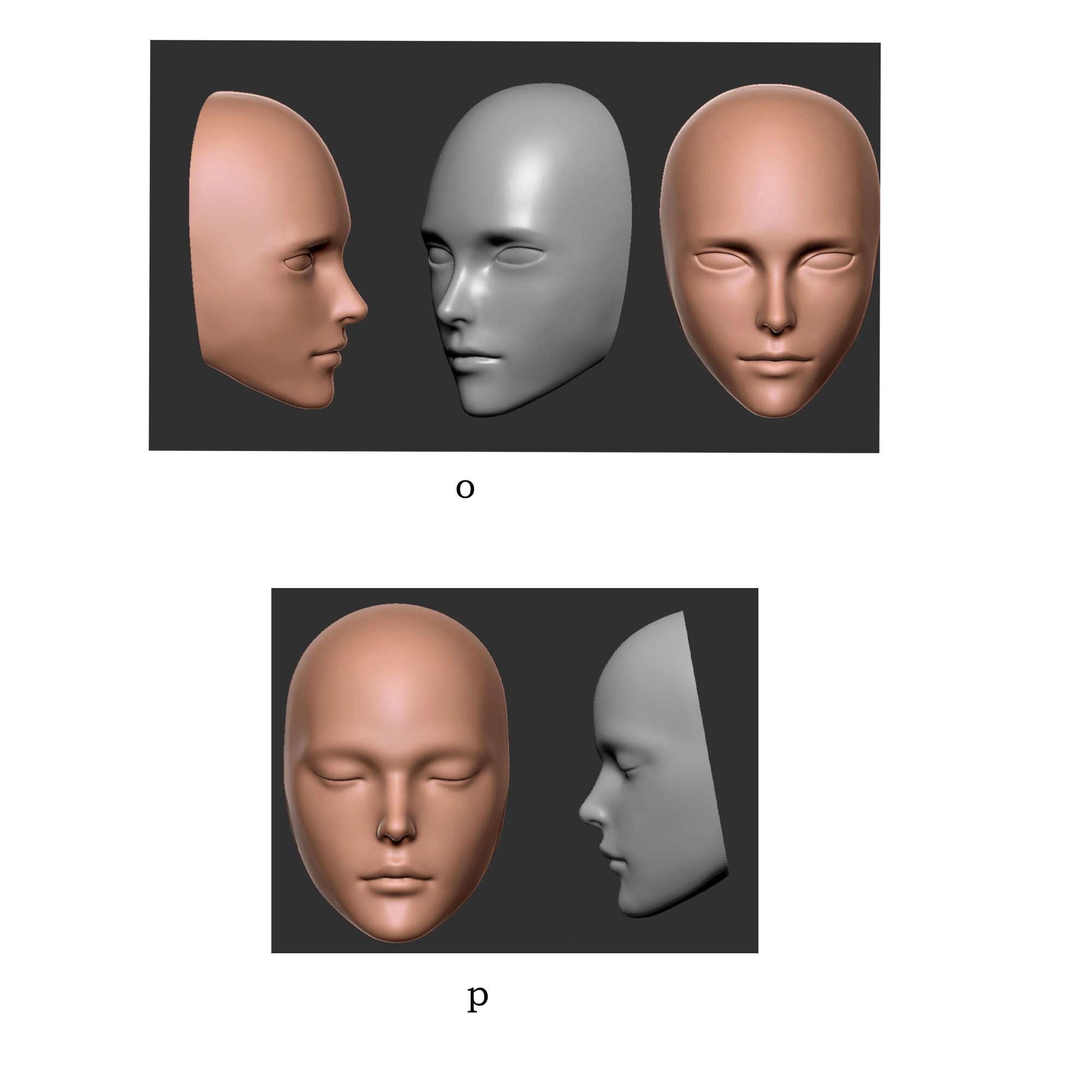 Crying Face Mould,antler Face Mould,closed Eye Silicone Face Mould,elf ...