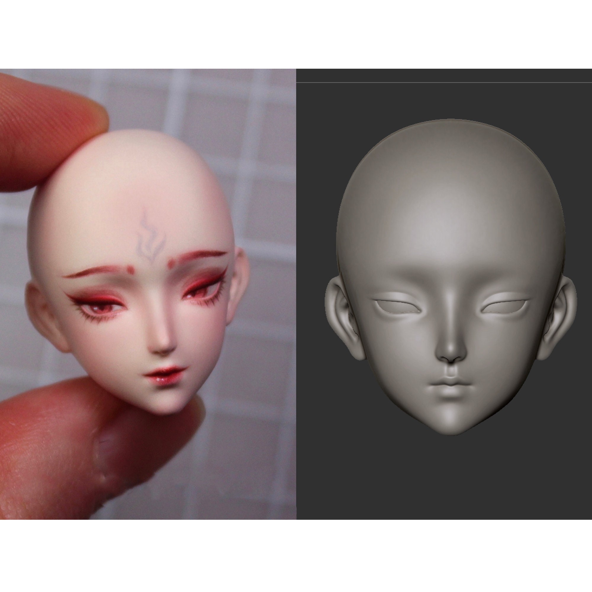 New Arrival Original Handsome Face Mold, Ultra-light Clay Face Mold ...