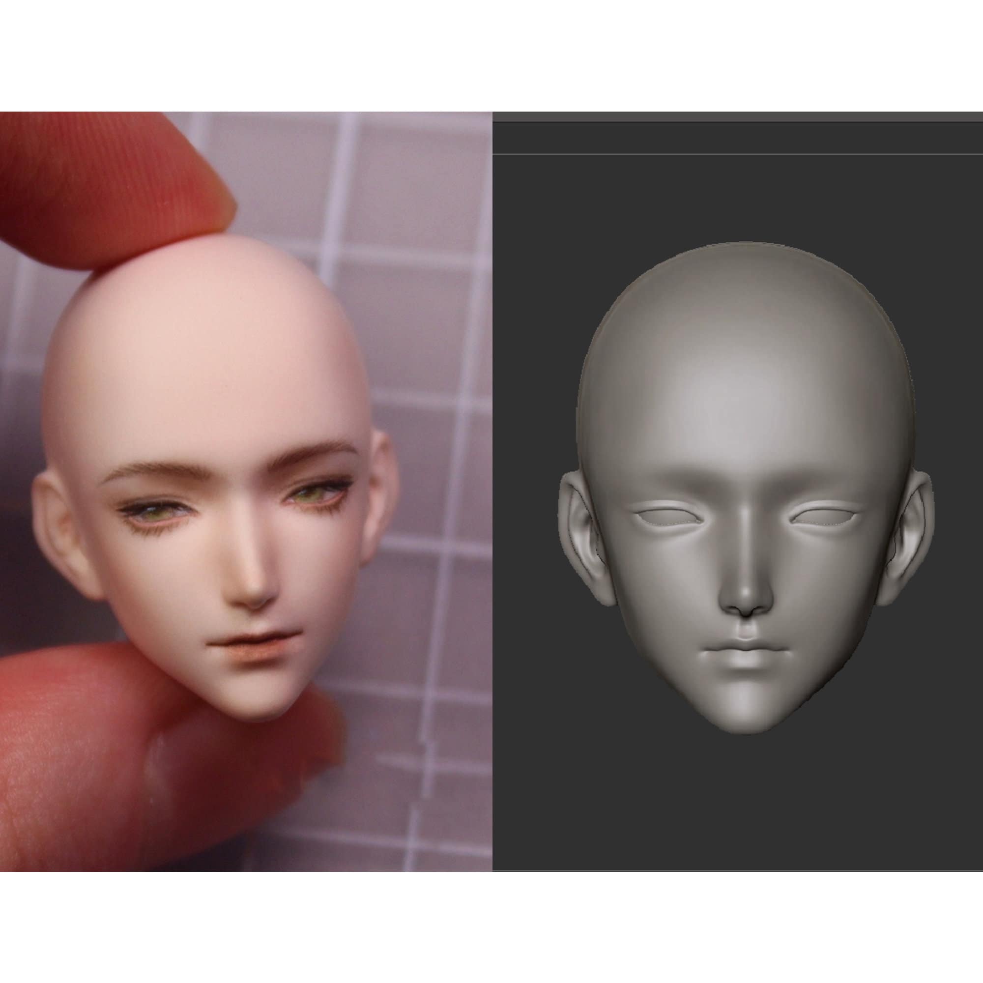 New Arrival Original Handsome Face Mold, Ultra-light Clay Face Mold ...