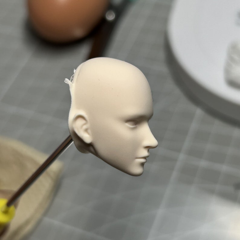 Ultra-light Clay Face Mold, Handmade Male Face Silicone Mold, Royal ...