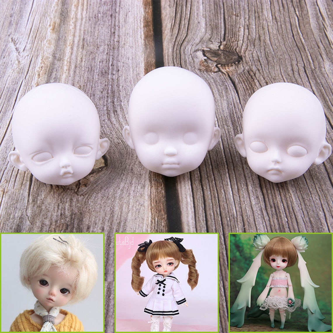 Cute Face Mold, Handmade Face Clay Sugar Doll Face Mold, Hengheng Doll ...