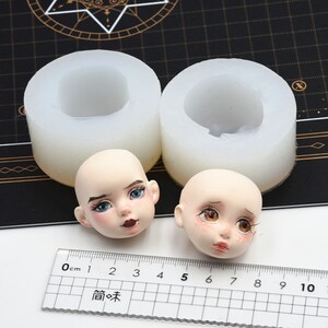 Human Face Mold, Cute Face Mold, DIY Doll Face Mold, Face Silicone Mold ...