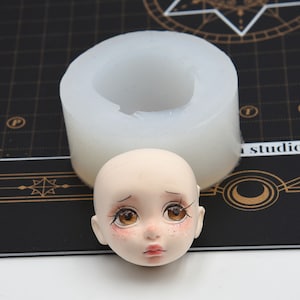 Human Face Mold, Cute Face Mold, DIY Doll Face Mold, Face Silicone Mold ...