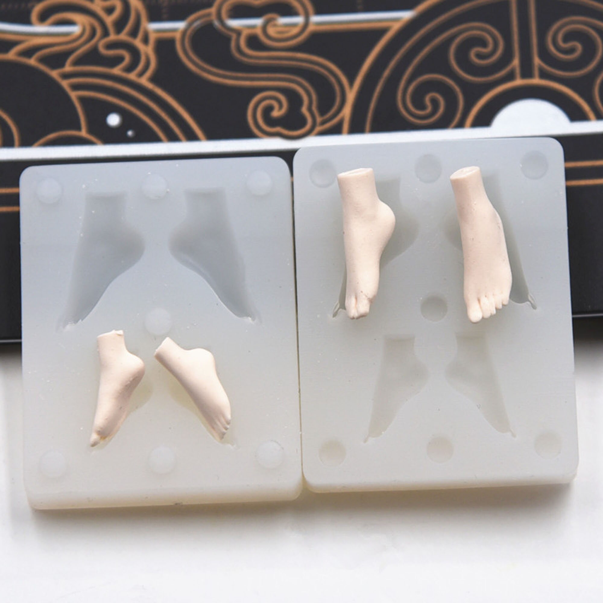 Diy Cartoon Doll Leg Molds Male and Female Foot Molds Q - Etsy
