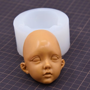 Handmade Bjd Ob11 Face Mold,ultra-light Clay, Male God Silicone Face ...