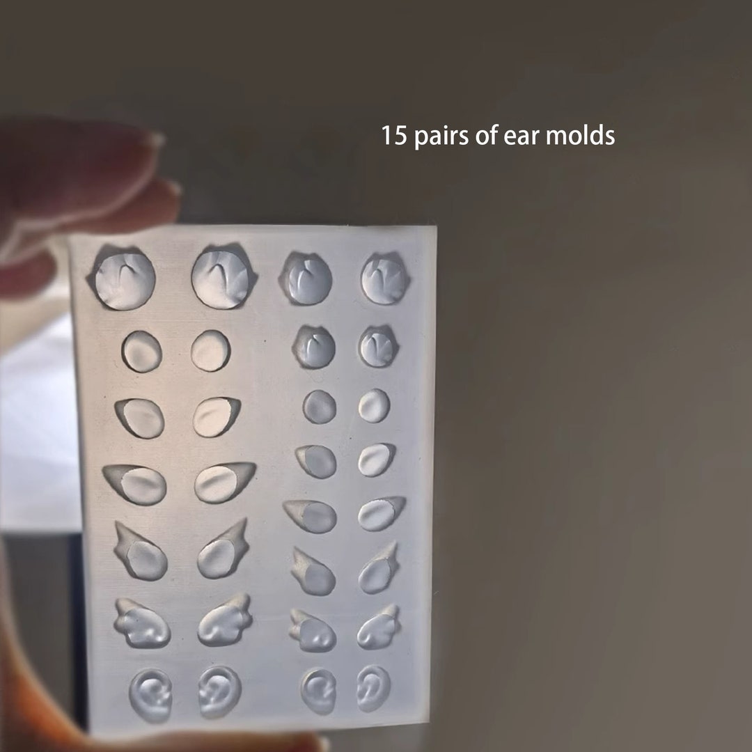 15 Pairs of Ear Molds, Ultralight Clay Ear Molds, Silicone Ear Molds ...