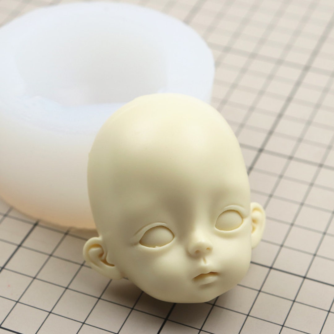 Proportional Silicone Face Mold, Super Light Clay Soft Pottery Fondant ...
