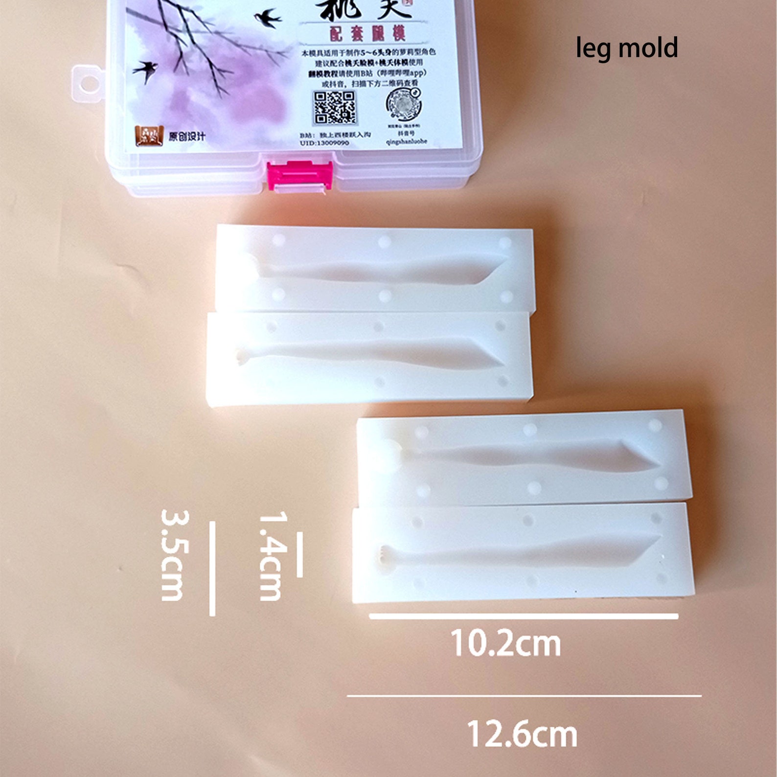 Complete Set of Clay Molds, Body Molds, Leg Molds, Face Molds, Doll ...