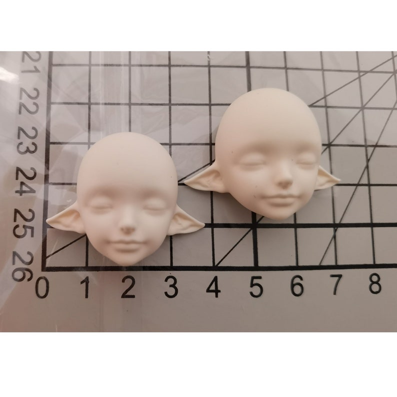 Baby Face Mold, Doll Head Mold, Ultra-light Clay Mold, Elf Ear Mold ...