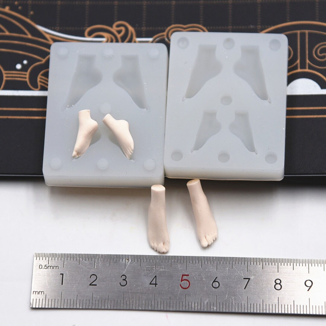 Diy Cartoon Doll Leg Molds, Male and Female Foot Molds, Q Version Foot ...