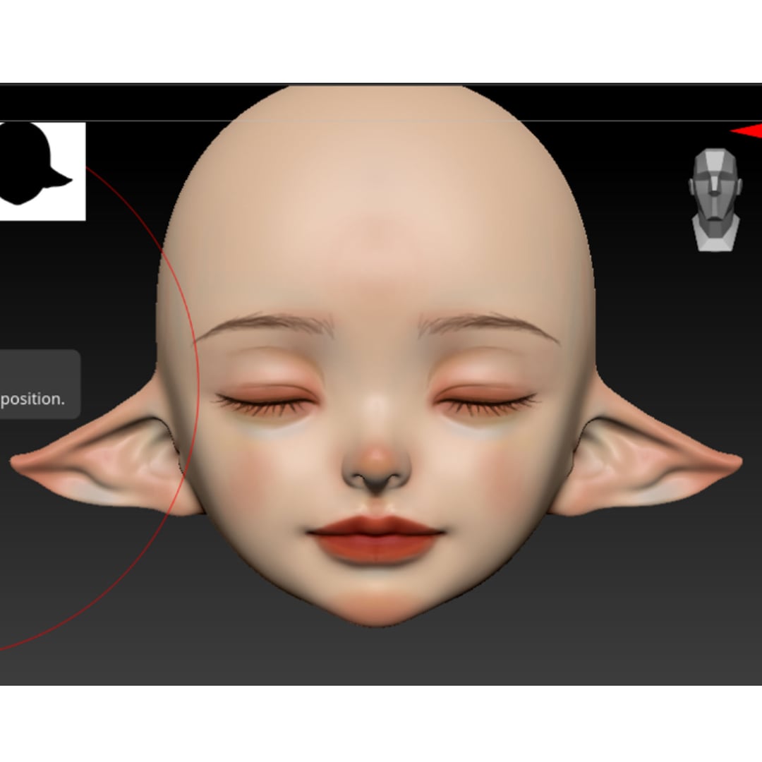 Baby Face Mold, Doll Head Mold, Ultra-light Clay Mold, Elf Ear Mold ...