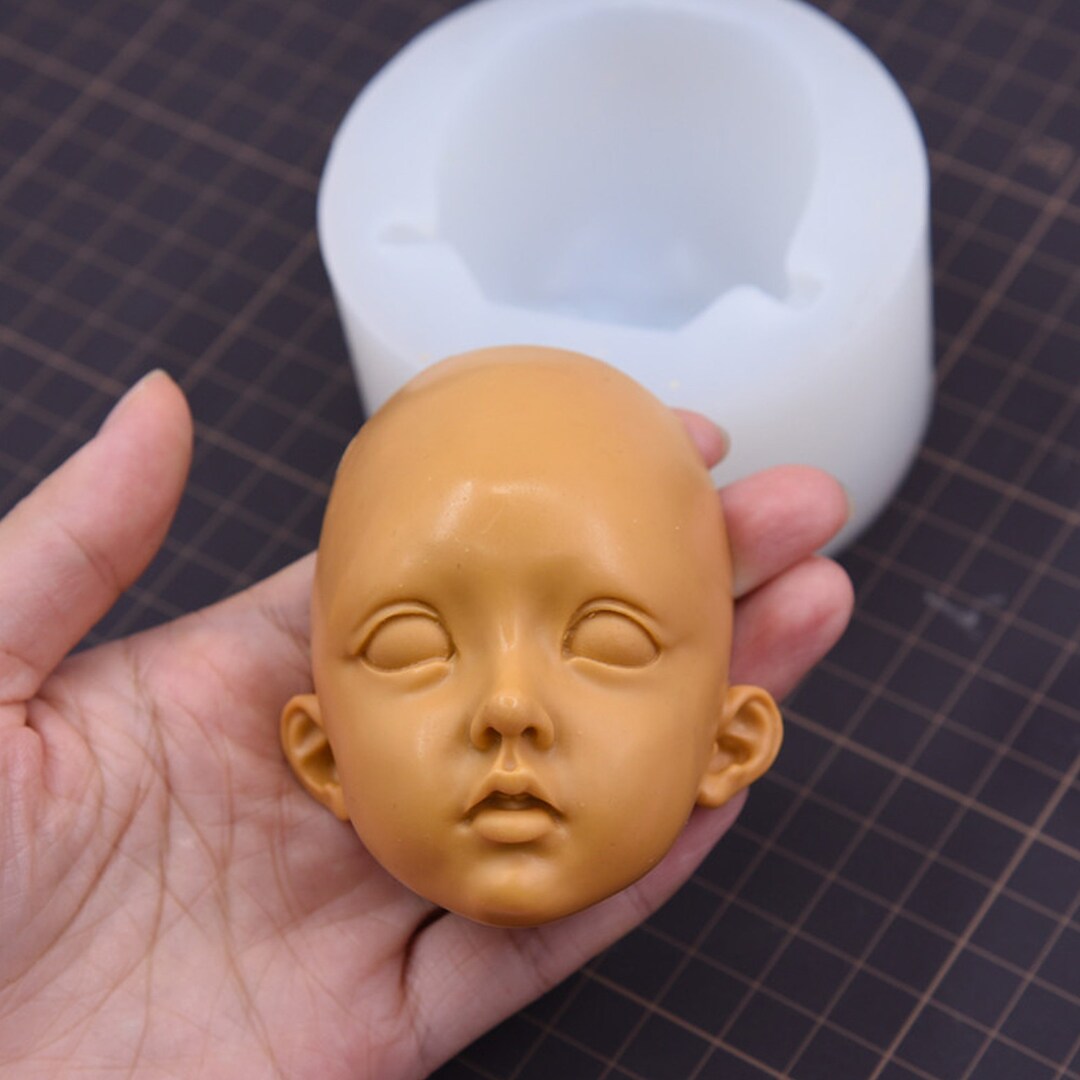 Handmade Bjd Ob11 Face Mold,ultra-light Clay, Male God Silicone Face ...