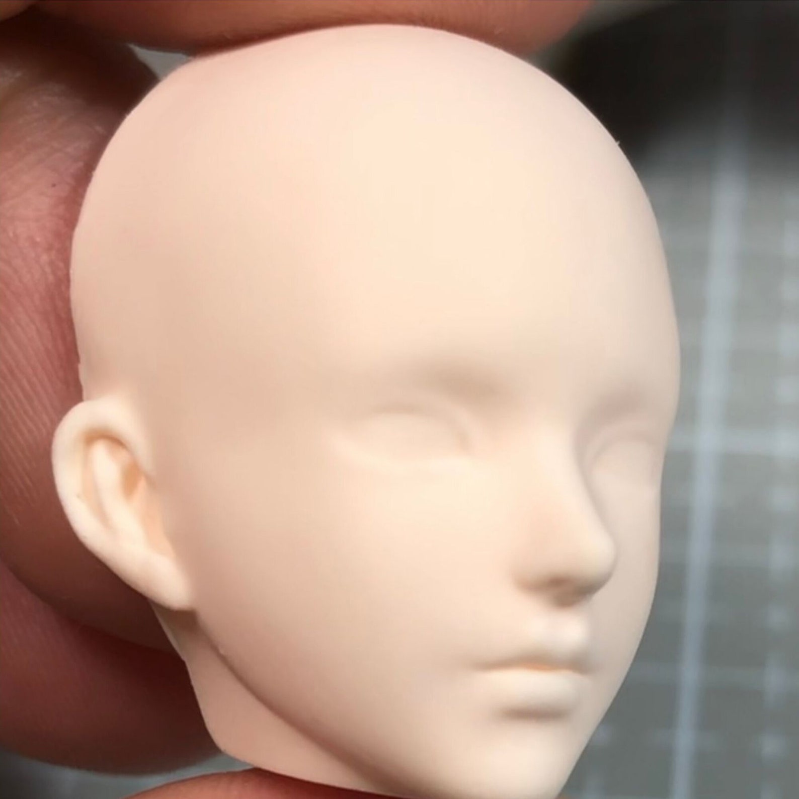 DIY Ultra-light Clay Mold, Soft Pottery Anime Face Mold, Silicone Face ...