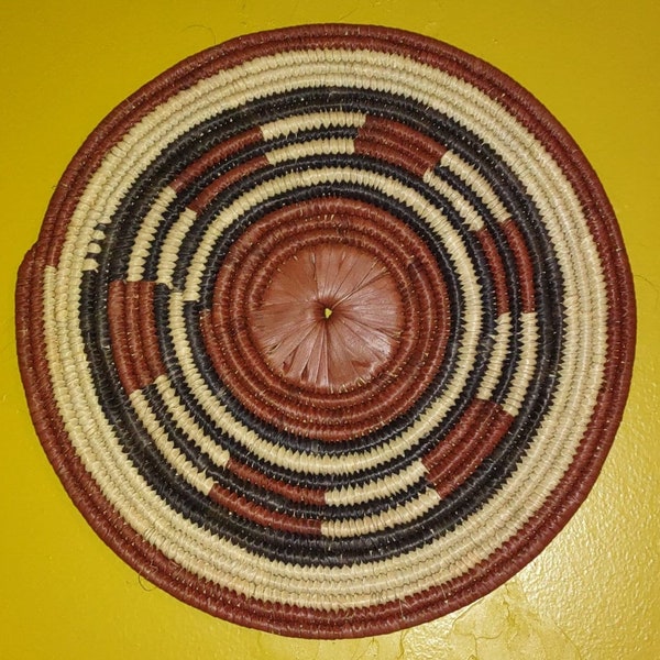 African Raffia Plates - Etsy