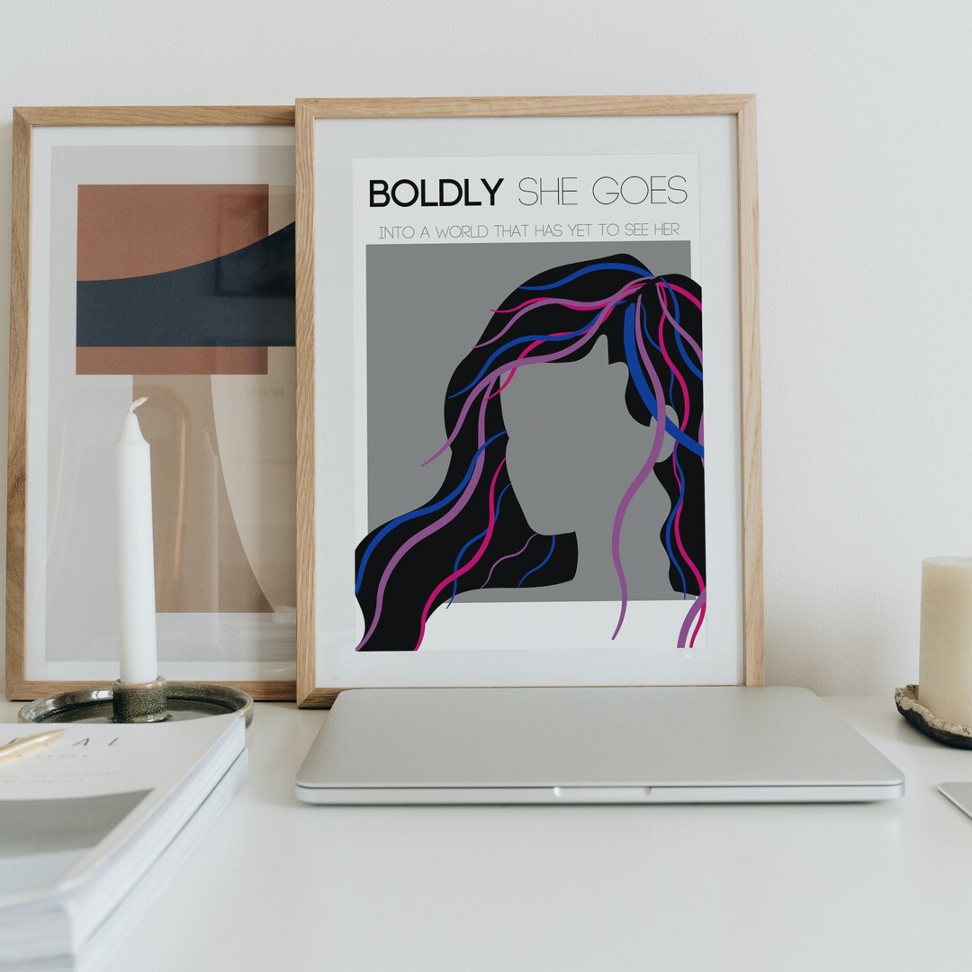 Subtle Bisexual Pride Silhouette Art Print - Etsy