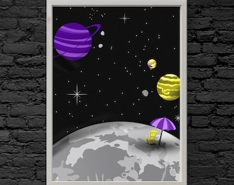 Subtle Space Wall Art - Etsy