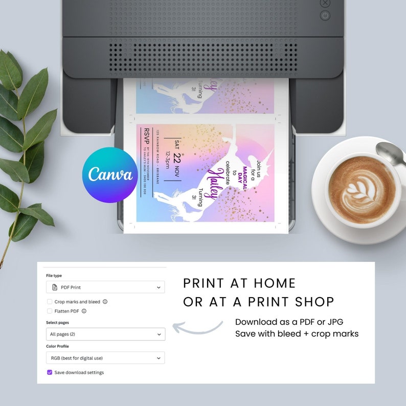 Unicorn Birthday Party Sign Template Unicorn Welcome Sign - Etsy