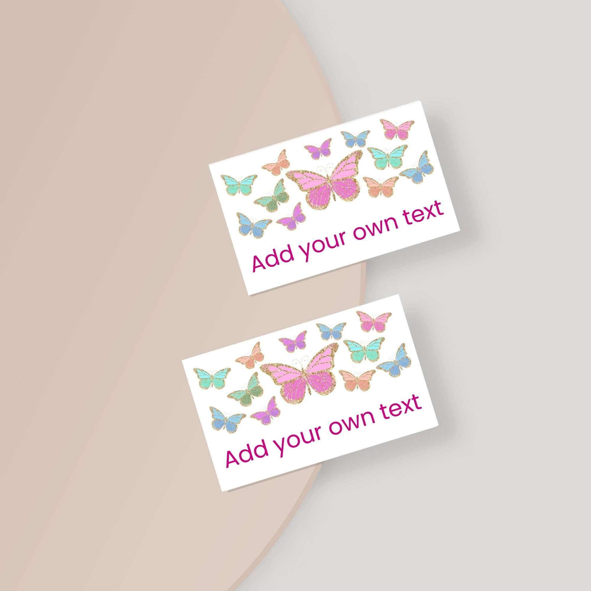 Butterfly Baby Shower FOLDED FOOD LABEL Template, Little Butterfly on the Way Baby Shower Girl ...