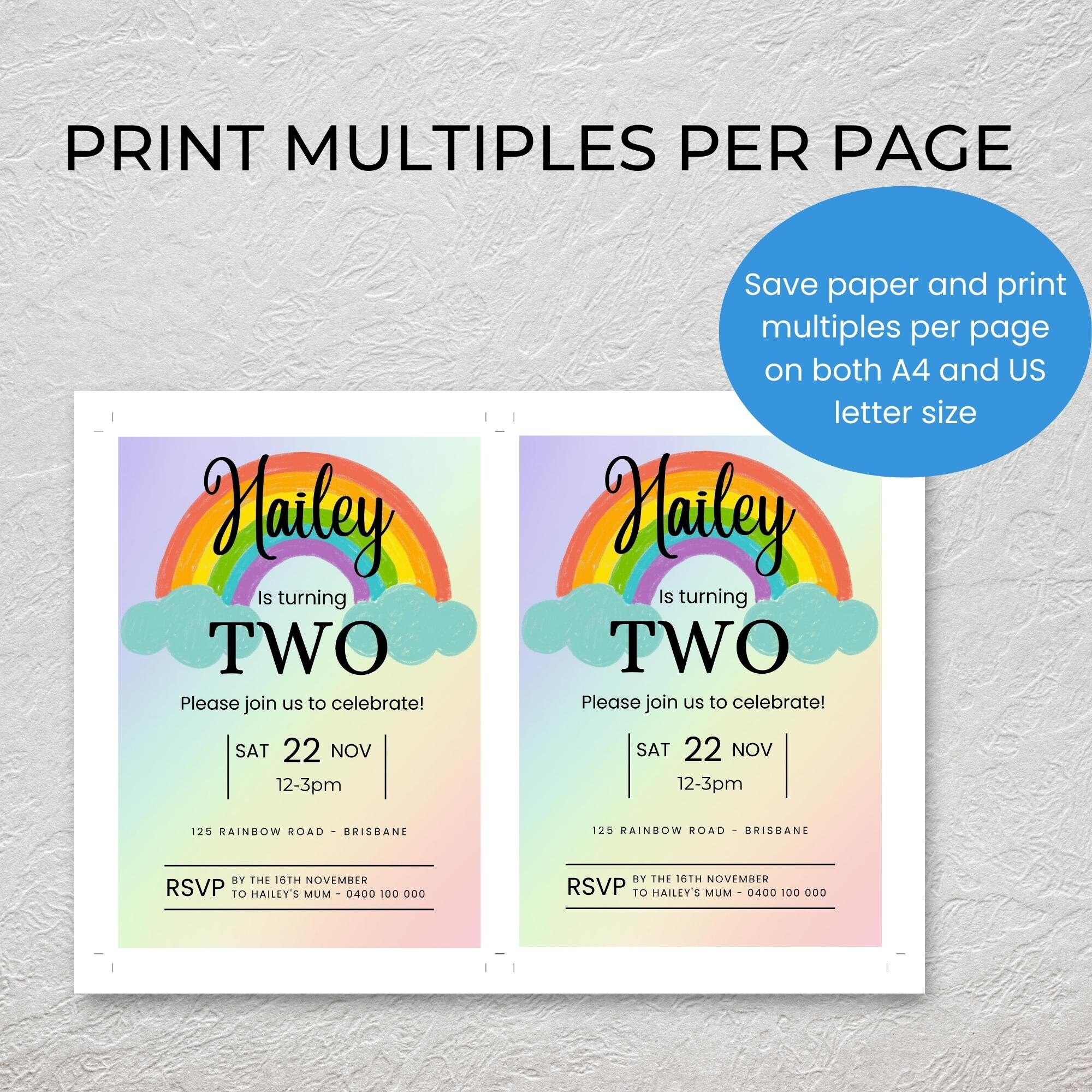 Rainbow Birthday Cupcake Toppers, Rainbow Cupcake Decor, Rainbow Party ...