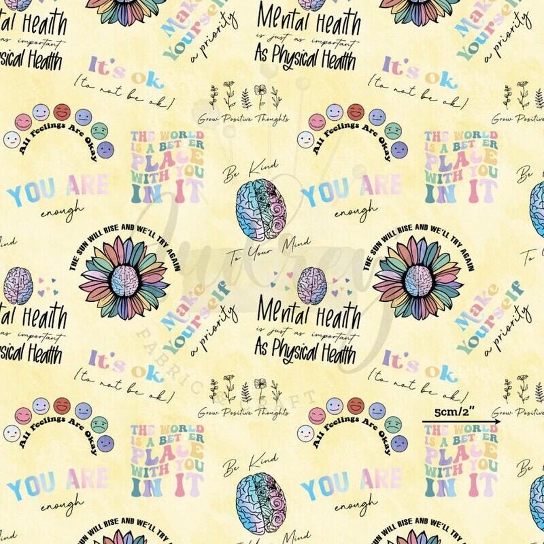 Mental Health Mattersin Cotton Fabric Nurse Scrub - Etsy