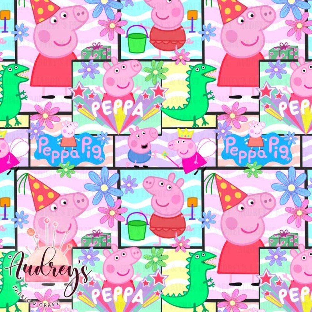 Peppa Pig Fabric - in Nurse Scrub - Etsy