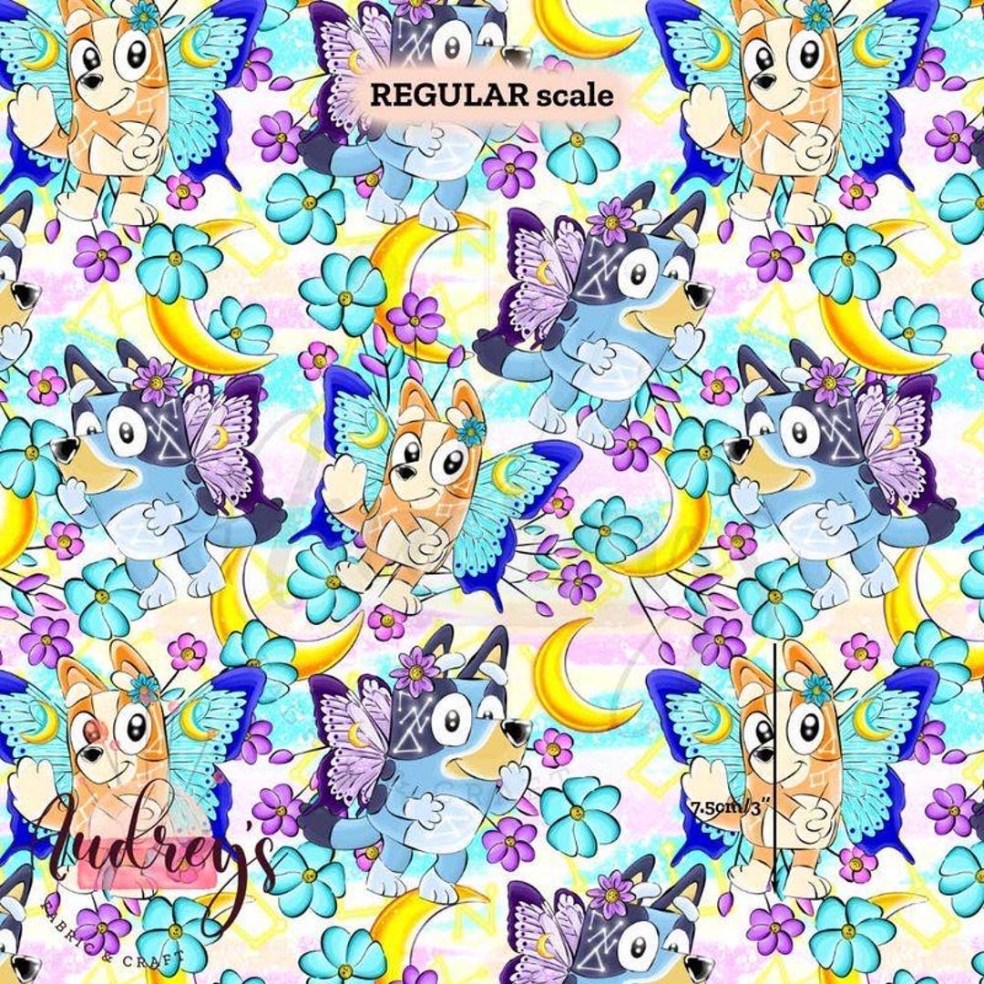 Bluey 4 Different Prints to Choose From Cotton Fabric in Nurse Scrub ...