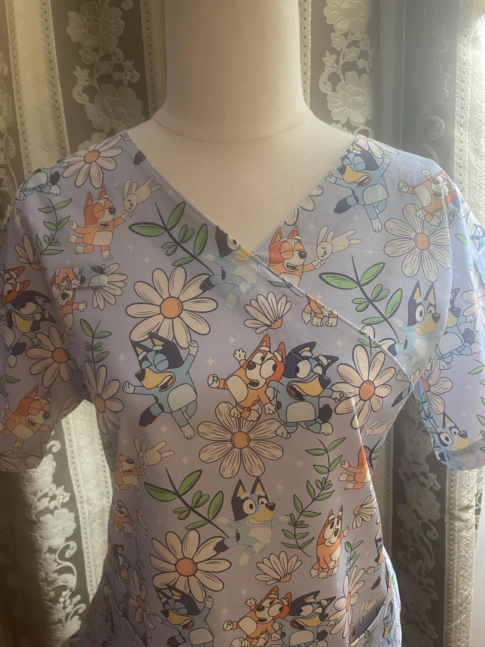 Bluey . 4 Different Prints to Choose From in Nurse Scrubs 100% - Etsy