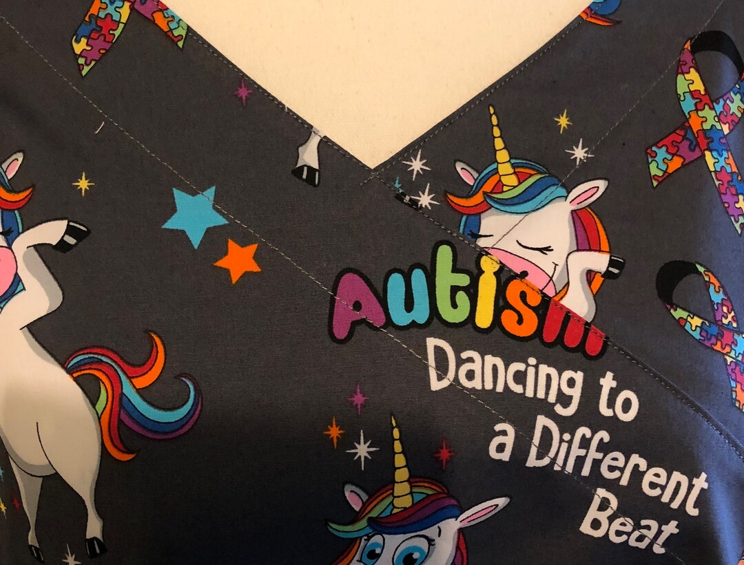 Autism Dancing to a Different Beat Nurses Scrub - Etsy
