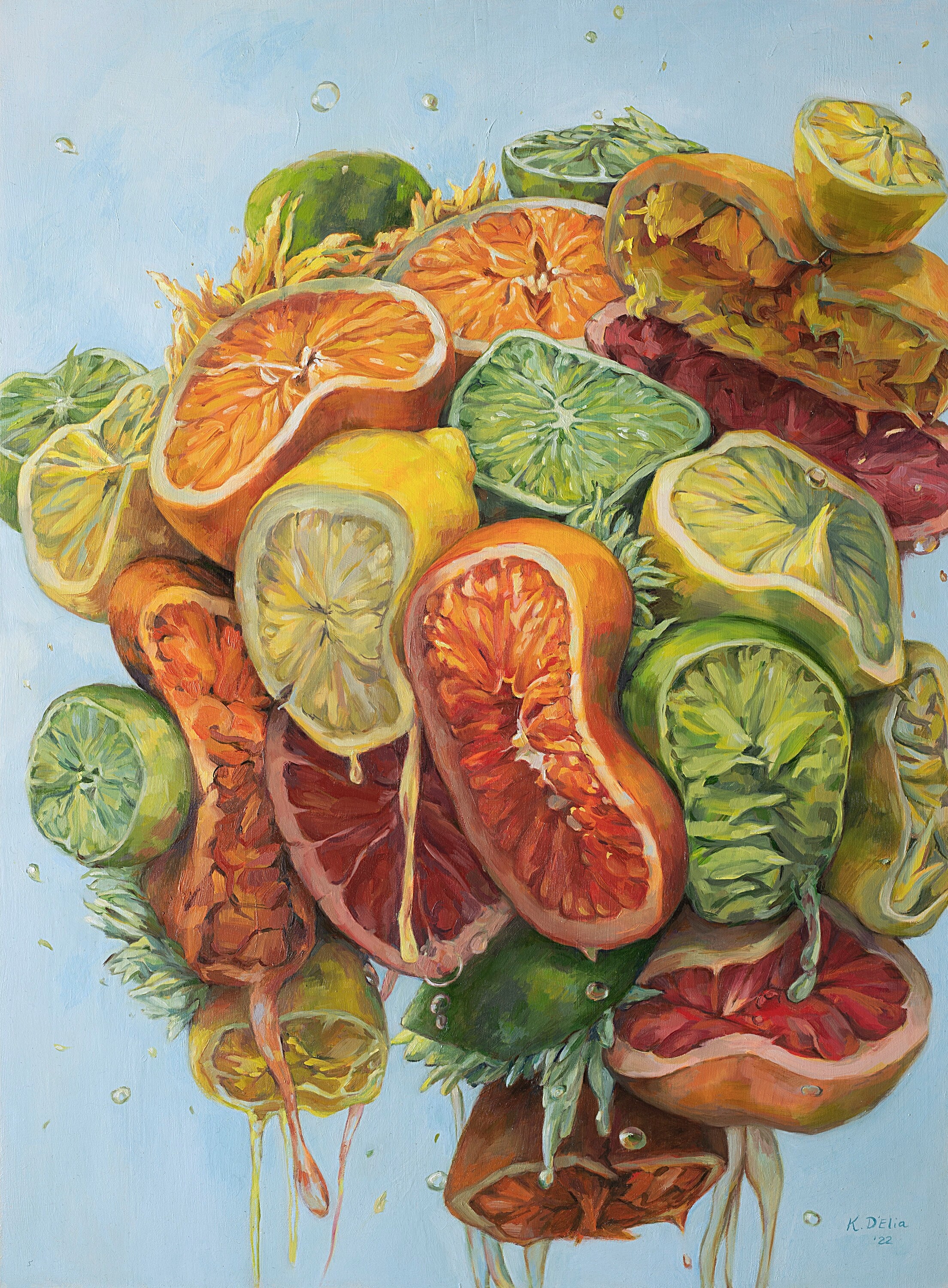 Pressed, Fine Art Print of Oil Painting by Kathryn D'elia - Etsy