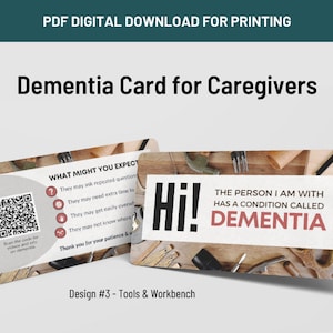 Dementia Travel Printable PDF Card | Dementia Compassion Card ...