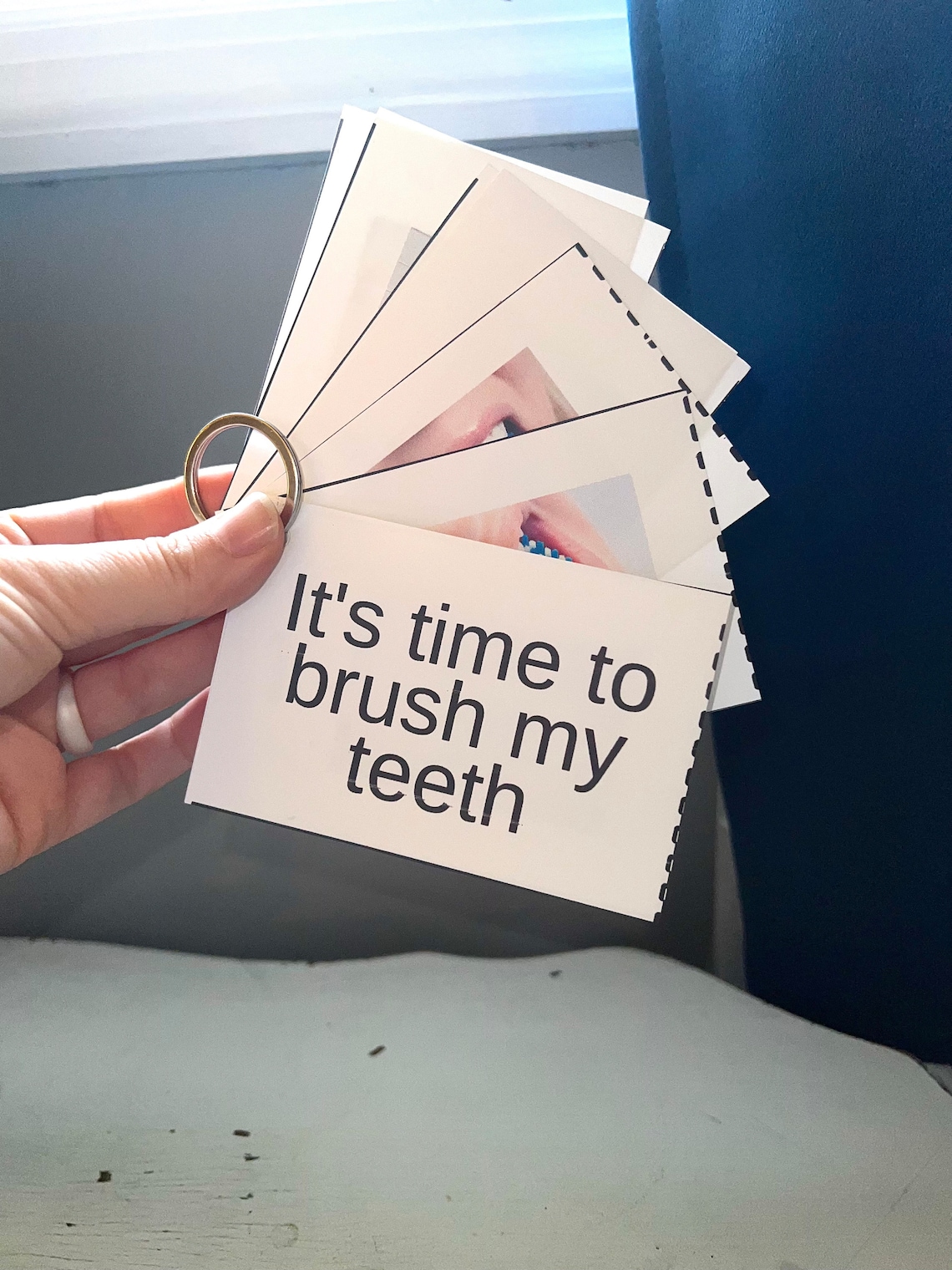 Brushing Teeth Visual Aid | Dementia Wall Sign | Caregiver Aid | Oral ...