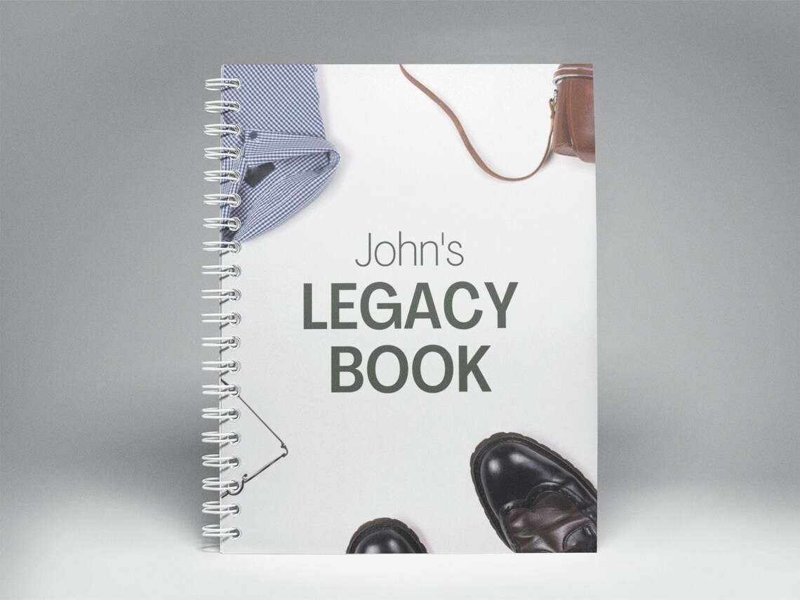 Men's Dementia Memory Book Editable Template for Canva - Etsy