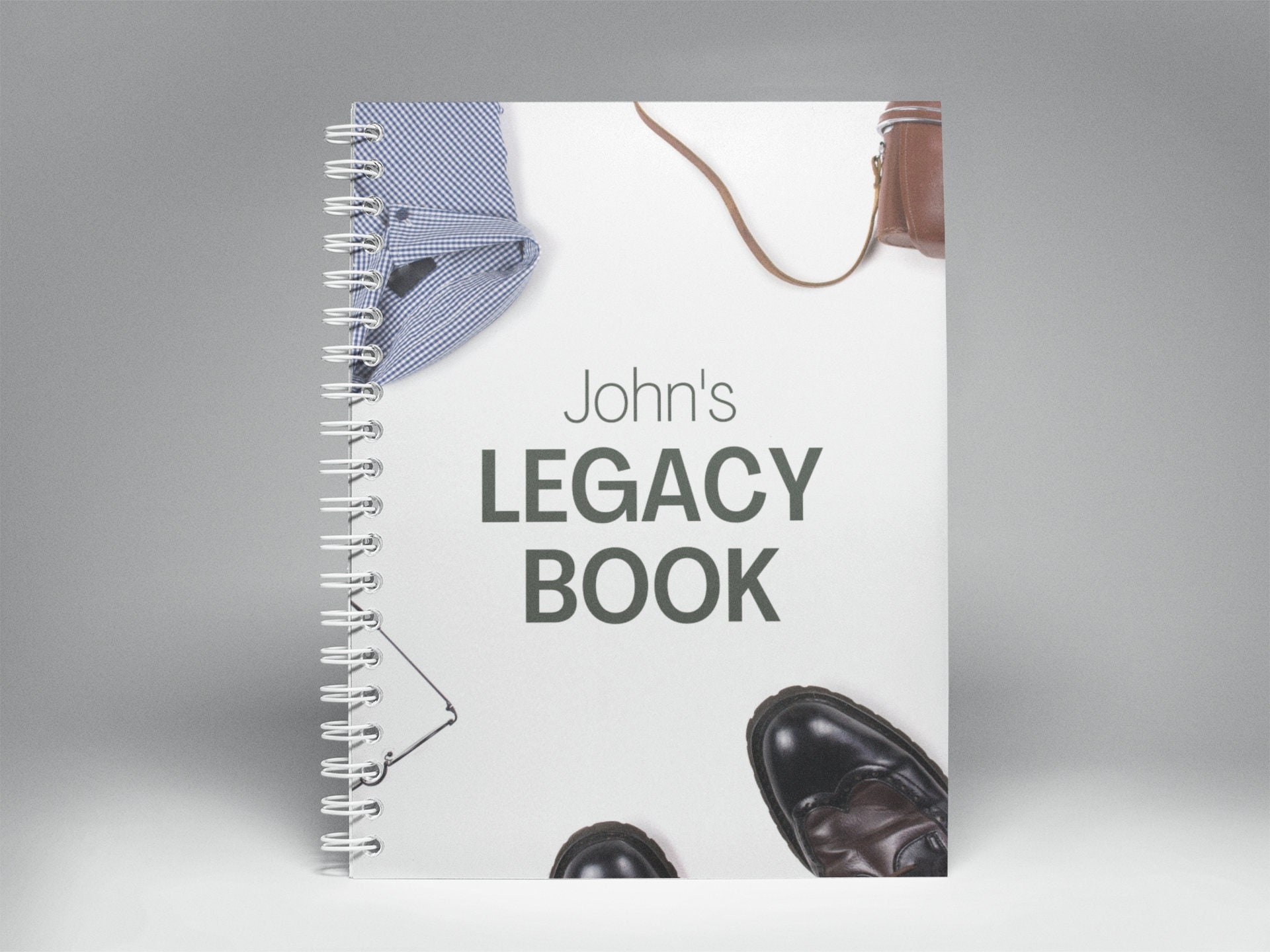 Men's Dementia Memory Book Editable Template for Canva | US Letter Size ...